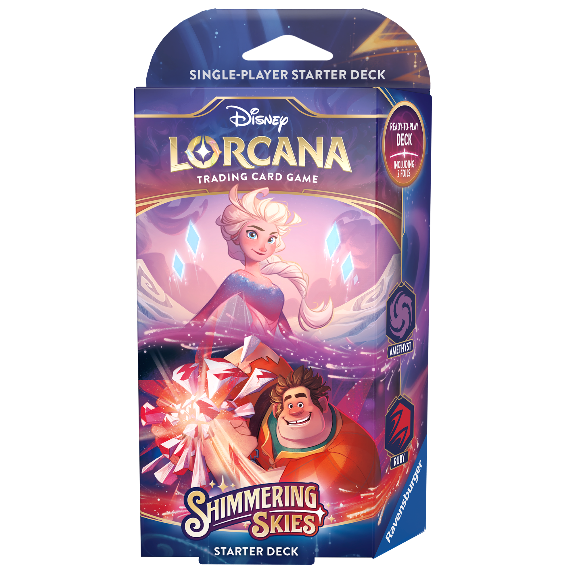 Lorcana Shimmering Skies - Single Player Deck Amethyst & Ruby (Elsa ...
