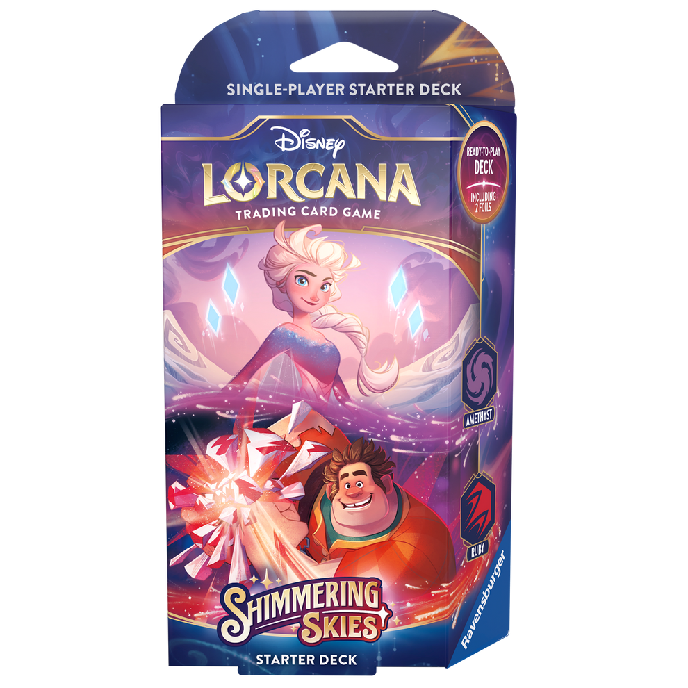 Lorcana Shimmering Skies - Single Player Deck Amethyst & Ruby (Elsa ...